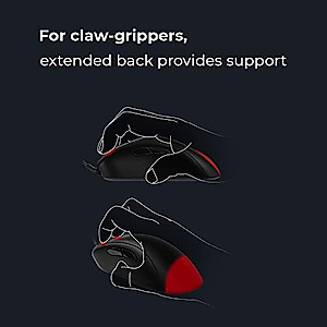 BenQ Zowie EC3-C Ergonomic Gaming Mouse | Professional Esports Performance | Lighter Weight | Driverless | Paracord Cable | 24-Step Scroll Wheel | Matte Black | Small Size