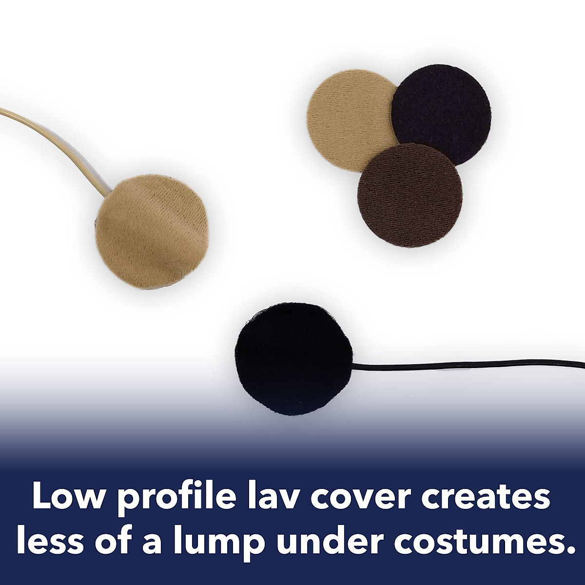 URSA Soft Circles: Reusable Soft Covers That Provide a Shield Against the Wind and Camouflage for Lavalier Mics. (15x Soft Circles + 30x Stickies, MultiPack)
