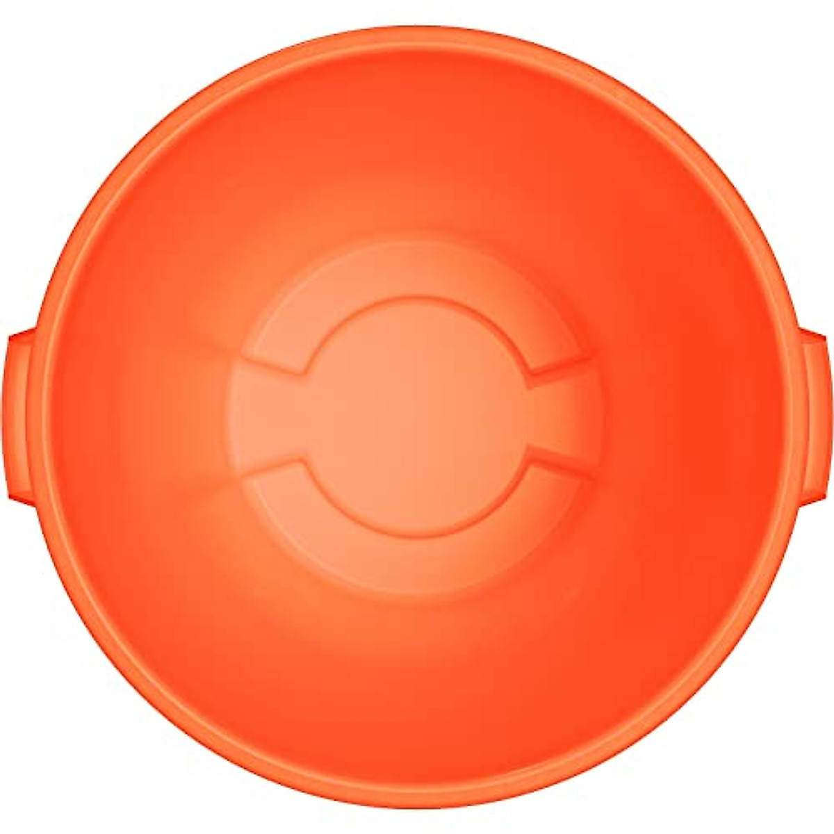 Carlisle FoodService Products Bronco Orange 32 Gallon Round Waste Bin Trash Container - 84103224 - Pack of 4