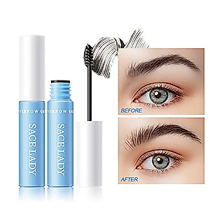 Clear Eyebrow Setting Gel Set&Eyebrow Soap Kit by Sace Lady, Natural Lasting Eye Brow Styling Gel Makeup Kit for Fuller Neat Brow Makeup, Cruelty-Free