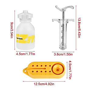 Alomejor Bike Brake Bleed Kit Hydraulic Bike Disc Brake Bleed Kit Tool Set Bike Disc Hydraulic Brake System Mineral Oil Bleed Repair Tool Kit for MTB Mountain Bike