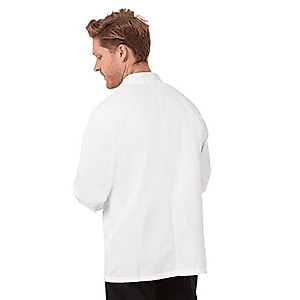 Chef Works Men's Bordeaux Chef Coat, White, Medium