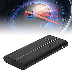 JINDI Solid State Disk, Zinc Alloy Stable Transmission High Speed Good Heat Dissipation Mobile SSD with Data Cable for Digital Equipments(#1)