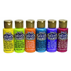 DecoArt DASK267 Americana Gloss Enamels Trend Sample Pack
