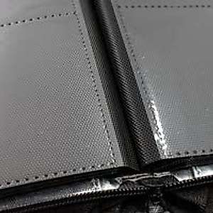 Ultra PRO 9-Pocket Fire Resistant Zippered PRO-Binder: Silver - Protect Your Collectible Sports Cards, Base Ball Cards, Gaming Cards and Collectible Trading Cards In a Fire Resistant Binder