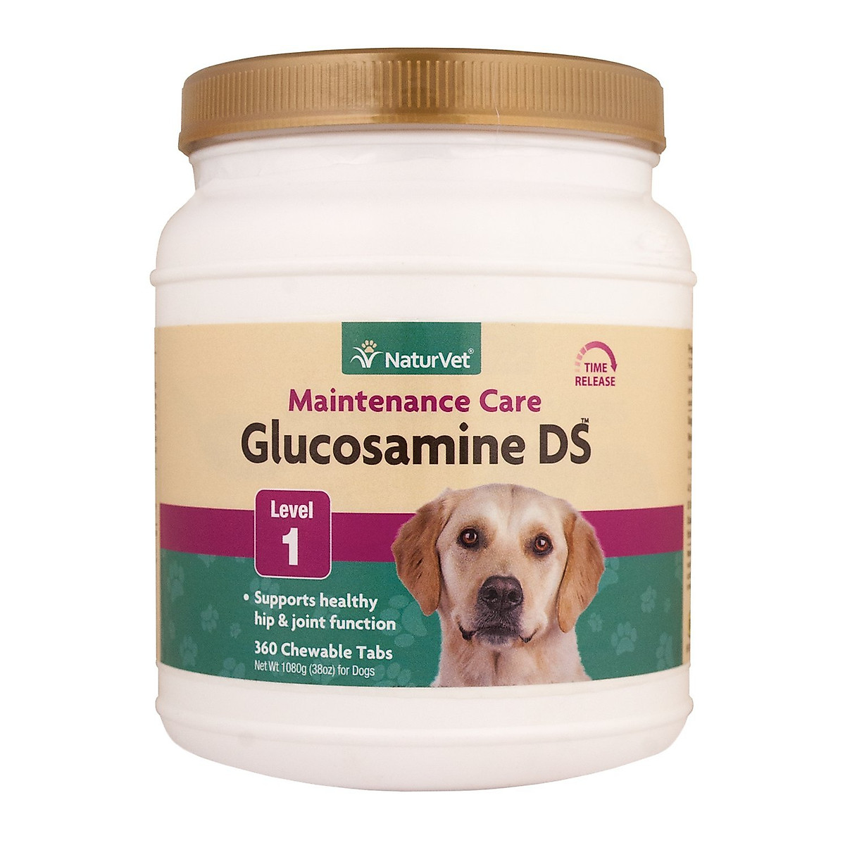 NaturVet 240 Count Glucosamine- DS with Glucosamine and Chondroitin Tablets for Dogs (360 Count)