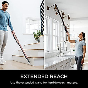 Shark WS632RGBRN WANDVAC System Ultra-Lightweight Powerful Cordless Stick Vacuum with Boost Mode, Charging Dock, Rose Gold