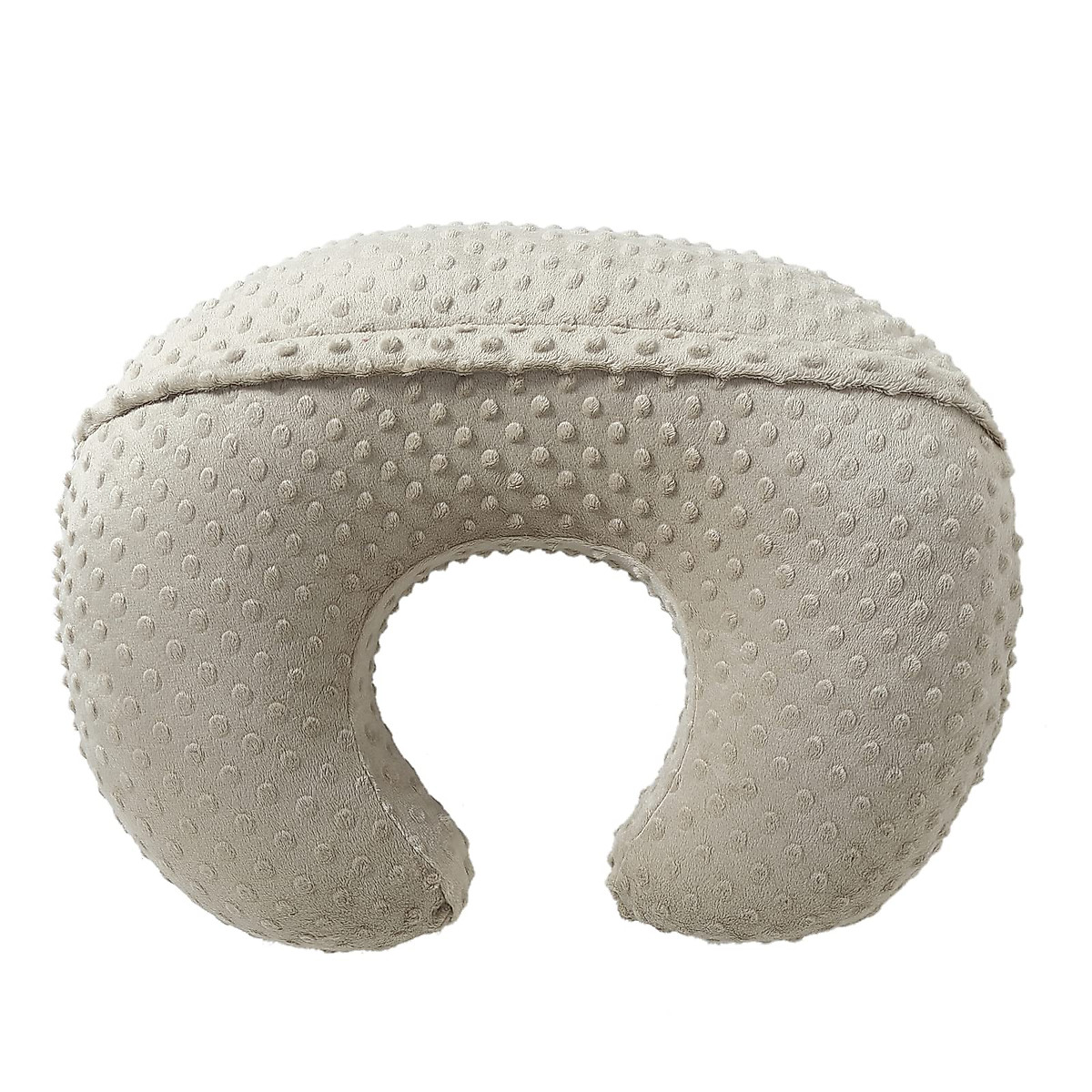 Baby Nursing Pillow and Body Positioner with Premium Minky Slipcover for Breastfeeding for Baby Boys and Girls, Feeding Pillow with Breathable Comfortable Pillowcase (Tidal Foam)