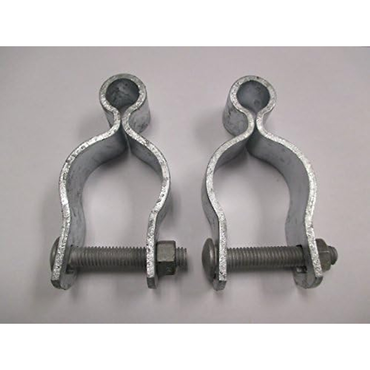 Female Gate Hinge - Galvanized, High Corrosion Resistance, Long Life Span - Perfect for Chain Link Fence and Chan Link Gate Harware - 2 Per Pack - Includes Required Carriage Bolt (1-3/8")