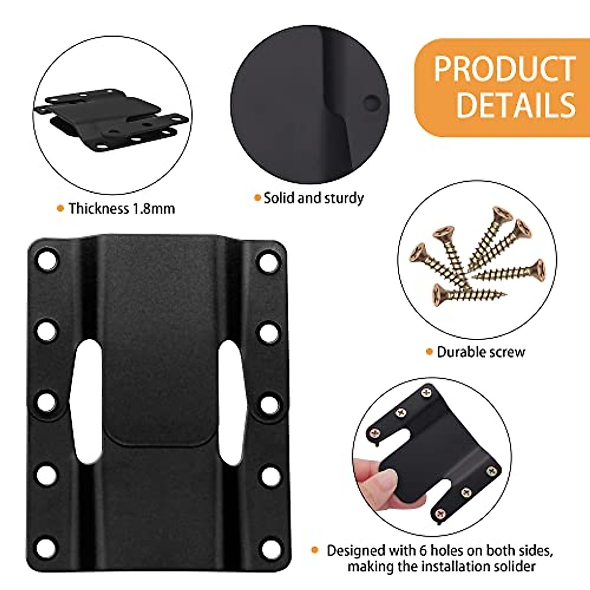 Zhitaoxun 10 Pack Universal Sectional Sofa Interlocking,Sectional Sofa Connector Bracket (5 Set)