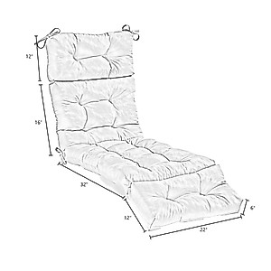 South Pine Porch Outdoor 72x22-inch Chaise Lounge Chair Cushion, 1 Count (Pack of 1), Roma Floral