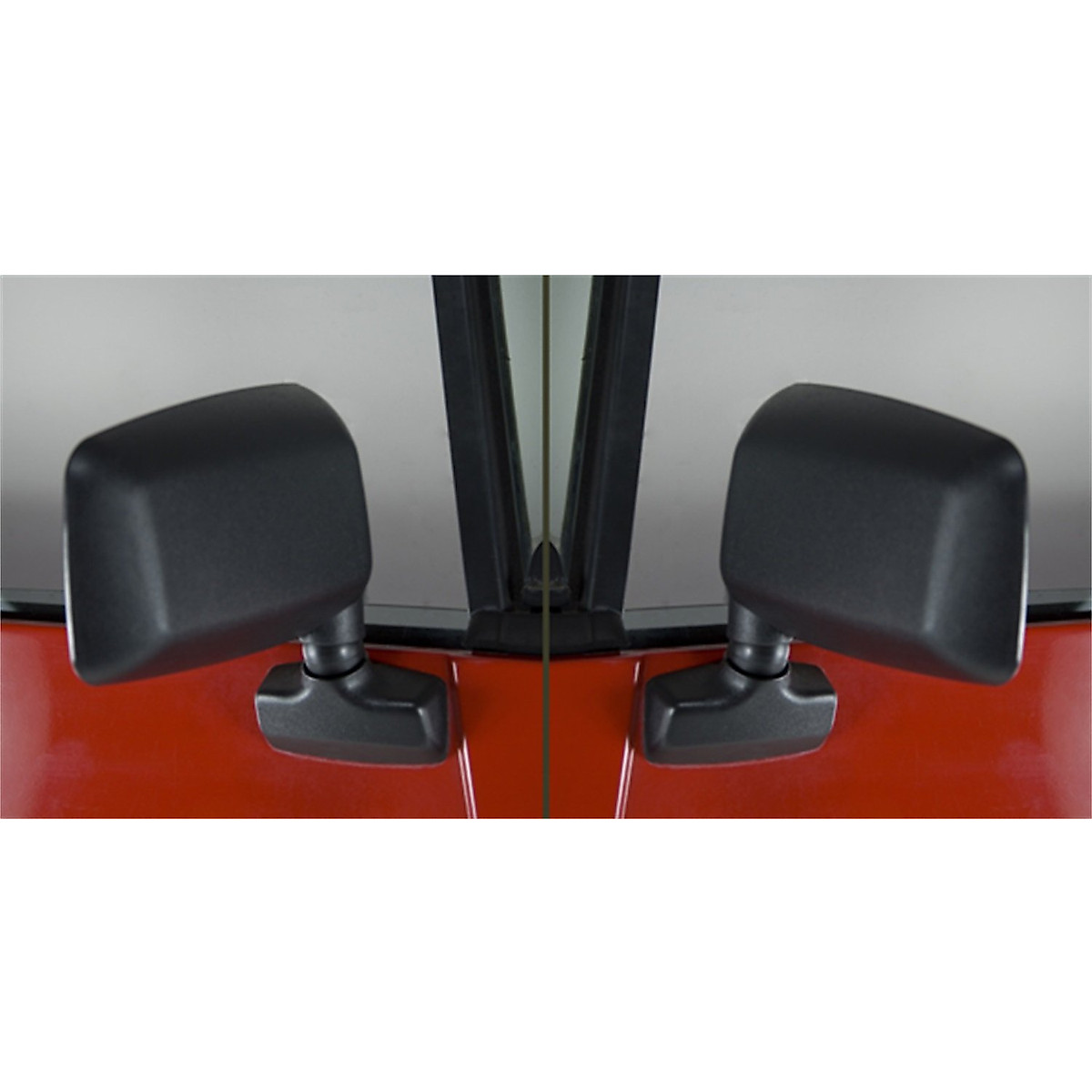 Omix | 11002.19 | Door Mirror Kit, Black | OE Reference: 55027208K | Fits 1987-1995 Jeep Wrangler YJ