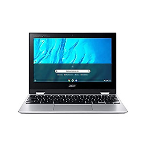Acer Spin 311 Chromebook, Business & Student Convertible Laptop, 11.6" HD 2-in-1 Touchscreen IPS, MediaTek MT8183C Octa-Core, 4GB LPDDR4X 32GB eMMC, WiFi 5 USB-C BT Chrome OS, Goldoxis 32GB Card