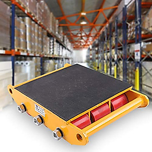 33000lbs Heavy Duty Machine Dolly Skate Machinery Roller Mover Cargo Trolley 15T