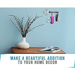 Comfify Decorative Wall Mounted Key Holder - Multiple Key Hooks Rack for Entryway - Hand Cast Aluminum Key Shaped - Modern Theme - Polished Finish - with Screws and Anchors