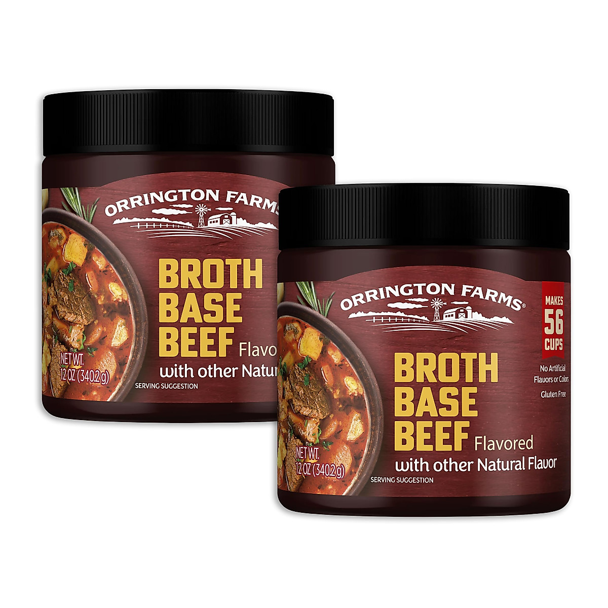 Orrington Farms Beef Flavored Soup Base 56 Servings ( 2 Pack )