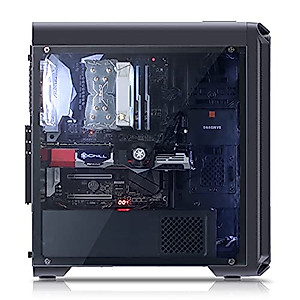 Zalman i3 Edge ATX Mid Tower Computer Case Gaming PC Case, Includes 4X 120mm White LED Fans, Acrylic Side Window, High Airflow Mesh Panel, USB 3.0,Black