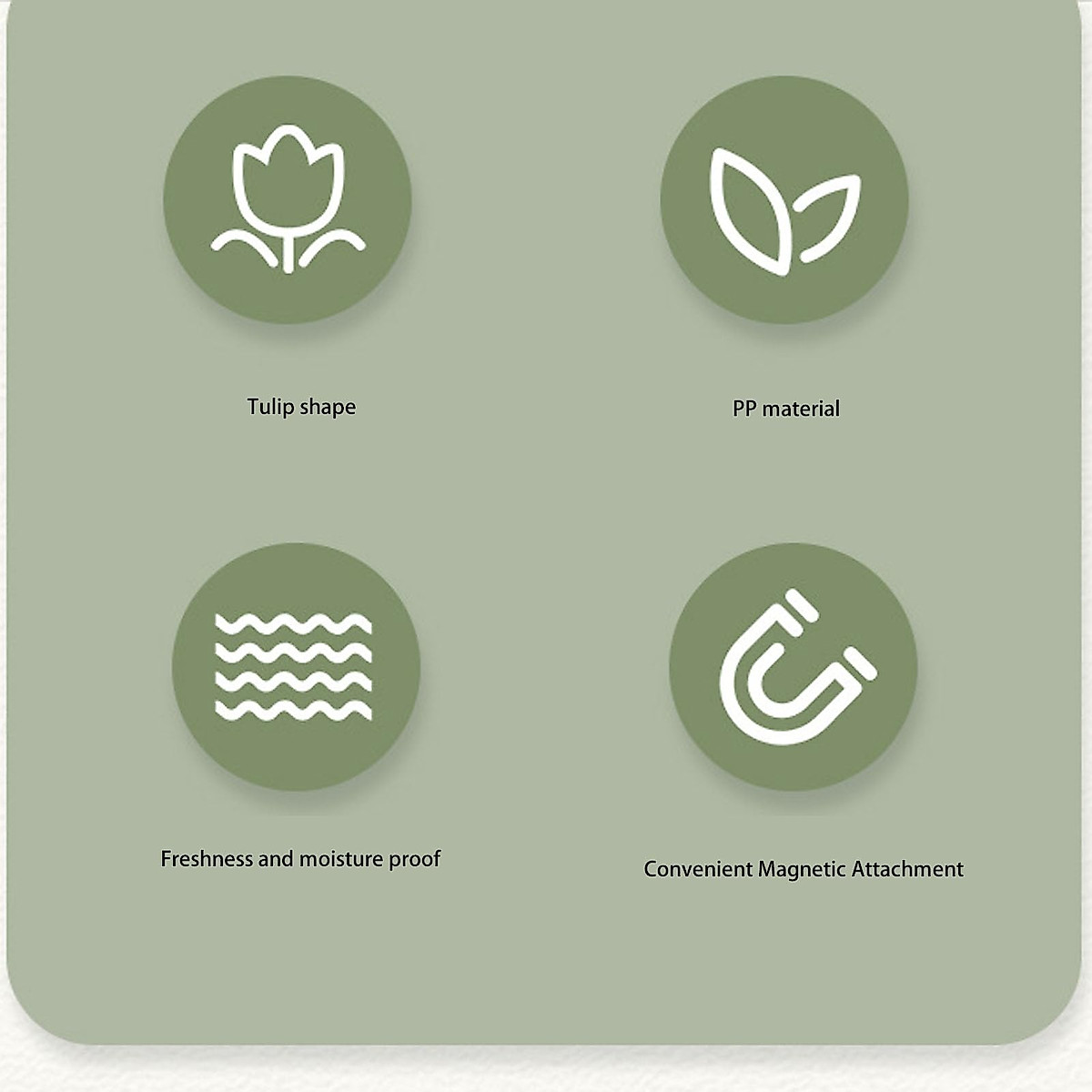 SUNFECILI 15pcs Magnetic Refrigerator Sealing Clip,Cute Tulip Shaped Food Packages Clips,Sealing Clip Bag Plastic Bag Chip Clips,Multi Functional Food Freshness Bag Clip with Storage Box