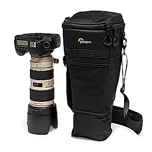 Lowepro ProTactic TLZ 75 AW DSLR toploader - Expand to Hold up to 24-70mm f/2.8 and Lens Hood with Portrait Grip - Camera Gear to Personal belongings - for DSLR Like Canon 5D, Black - LP37279-PWW