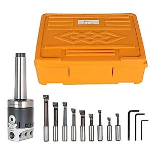 waltyotur 2 Inch Boring Head MT3 Bar Tool Set for Milling Forming and Drilling Machines