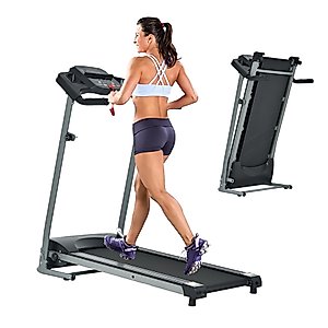 LIVIVOX Under Desk Treadmill，Max 3.5 HP Electric Walking Pad，Folding Treadmill with 300LBS Capacity Designed 2 in 1 Installation-Free Treadmills for Home & Office Small (Ordinary)