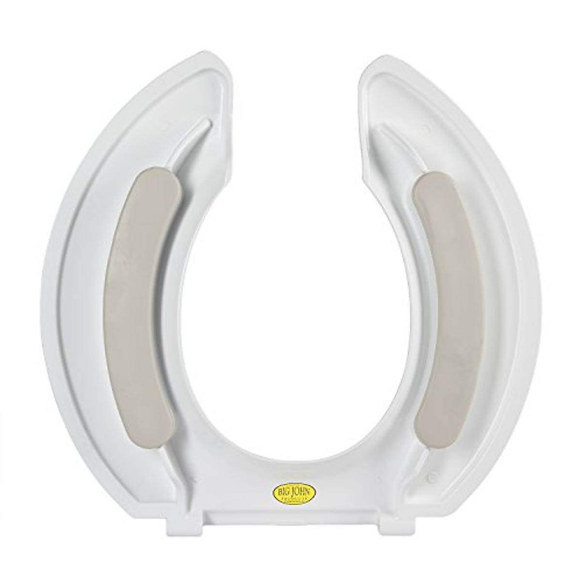 Big John Toilet Seat 2445263-3W Open Front with Cover Bariatric Toilet Seat, White