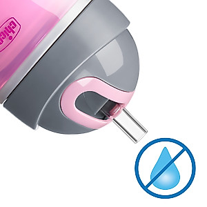 Chicco Insulated Flip-Top Spill-Free Straw Sippy Cup 9oz Pink/Purple (2pk)