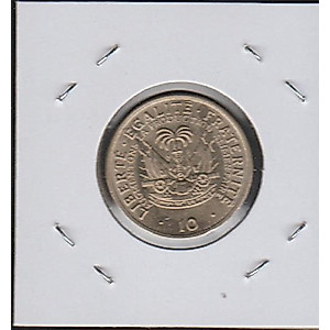 1975 HT President Jean-Claude Duvalier Left Dime Choice About Uncirculated Details