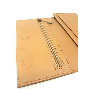 Firefighter Wallet Original Reflective Turnout Bunker Fabric Gear Women Gift (Beige & Yellow)