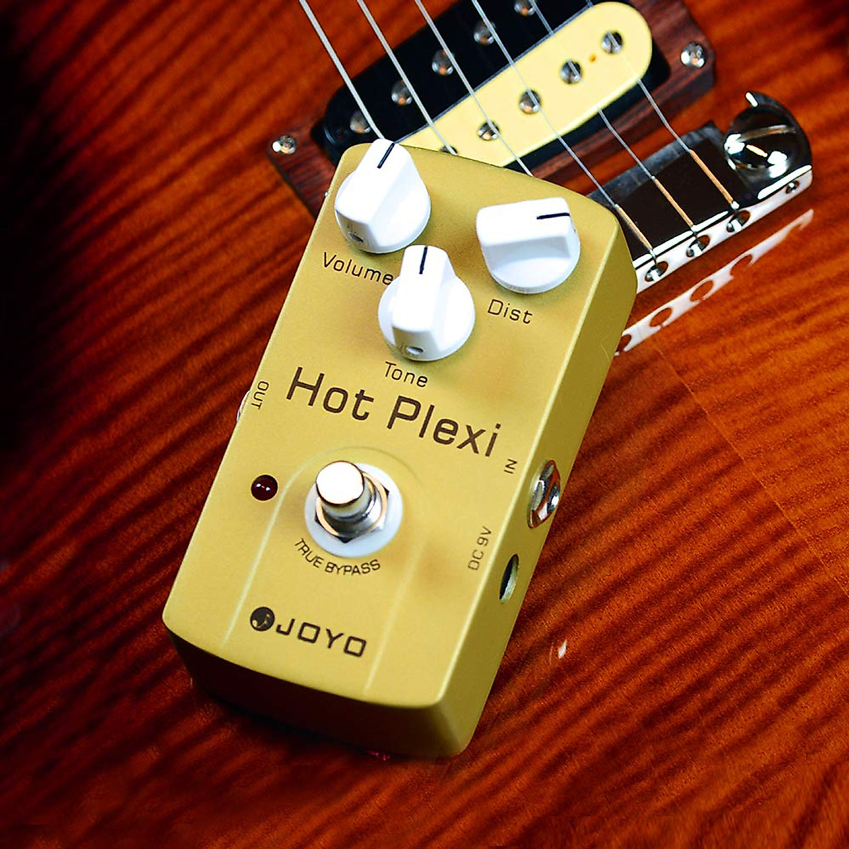 JOYO JF-32 Hot Plexi Distortion Pedal Bundle with JP-02 DC 9V 18V Pedal Power Supply