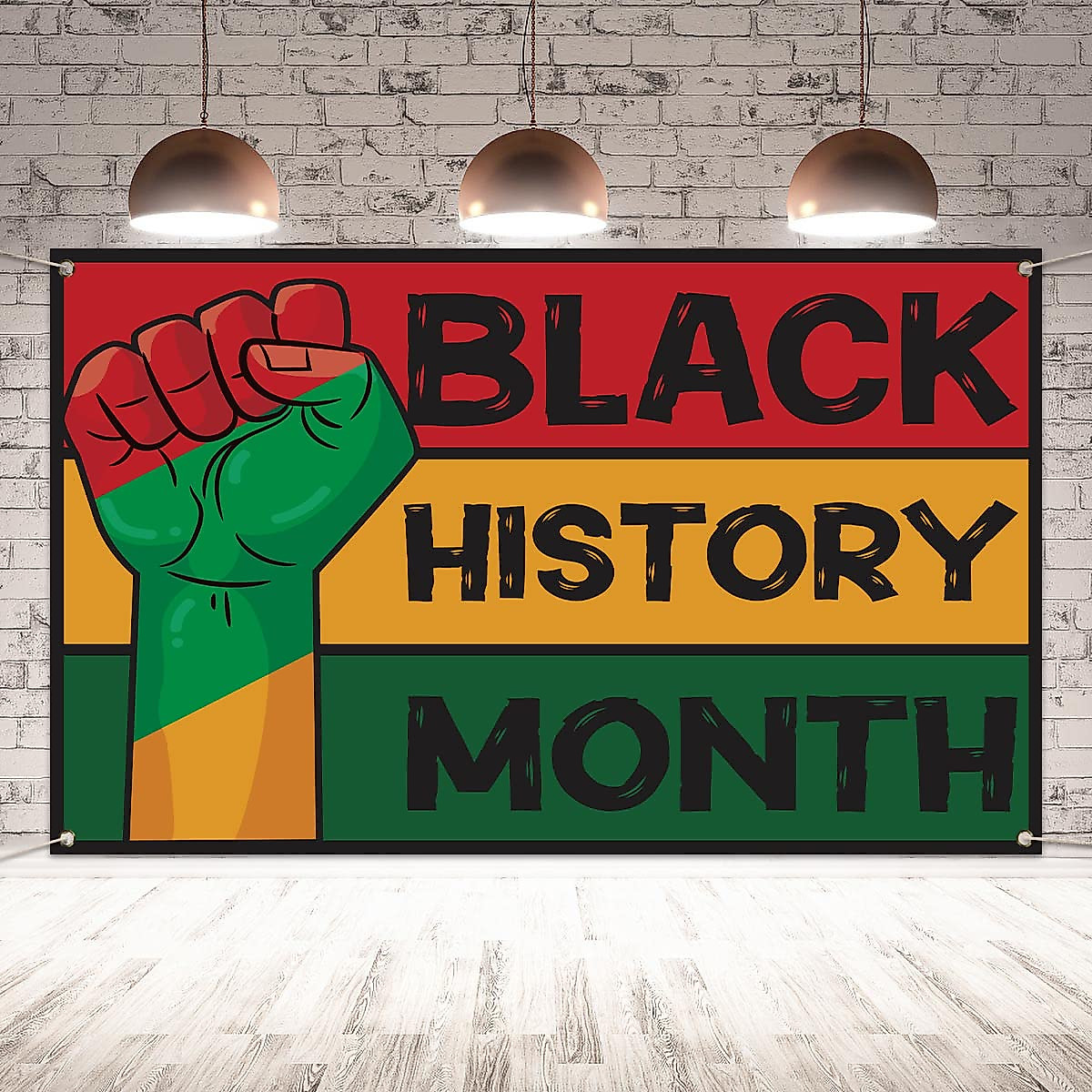 Black History Month Backdrop Black History Month Banner Black History Decor Juneteenth Decoration and Supplies for Home Classroom Office