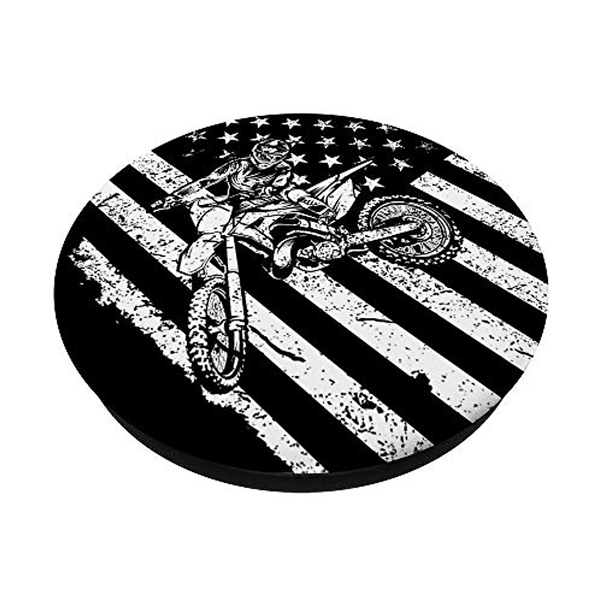 Dirt Bike Motorcycle Motocross Braap US Flag Gift PopSockets PopGrip: Swappable Grip for Phones & Tablets