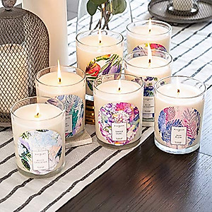 Kate Bissett Baubles White Gardenia Scented Premium Candle and Jewelry with Surprise Ring Inside | 18 oz Large Candle | Made in USA | Parrafin Free | Size 07