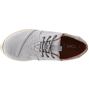 TOMS Womens Del Rey Lace Up Sneakers Shoes Casual - Grey - Size 5.5 B
