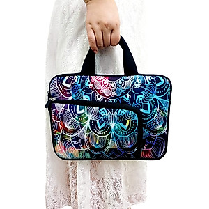 14 15 15.4 15.6 Inch Laptop Handle Bag Computer Protective Case Sleeve Neoprene Cover Compatible with MacBook Pro 15" 15.6" Dell Lenovo HP Asus Acer Sony Toshiba Chromebook Notebook (Mandala Arts)