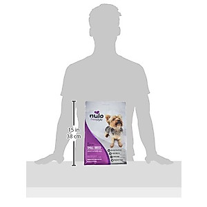 Nulo Grain Free Small Breed Dry Dog Food with BC30 Probiotic (Salmon and Red Lentils Recipe, 4.5lb Bag)