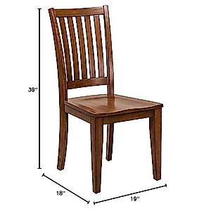Liberty Furniture Industries Hampton Bay School House Chair, W19 x D18 x H39, Cherry