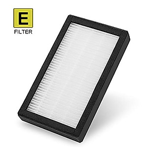 FLT4100 True HEPA Replacement Filter Size E for Guardian Technologies model AC4100 AC4100CA AC4150BL AC4150PCA AC4150P, 3 x Hepa Filter + 9 x Activated Carbon Pre-Filter