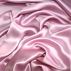 Pro Goleem Satin Bassinet Sheet Great for Baby Hair Soft Silk Feeling Sheet for Cradle or Bassinet Pad＆Mattress for Girls Gift for Newborn and Infant Pink