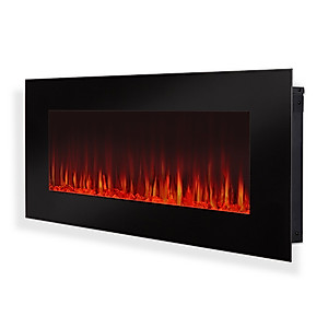 Real Flame 1330E-BK DiNatale Wall-Hung Electric Fireplace 50" - Black