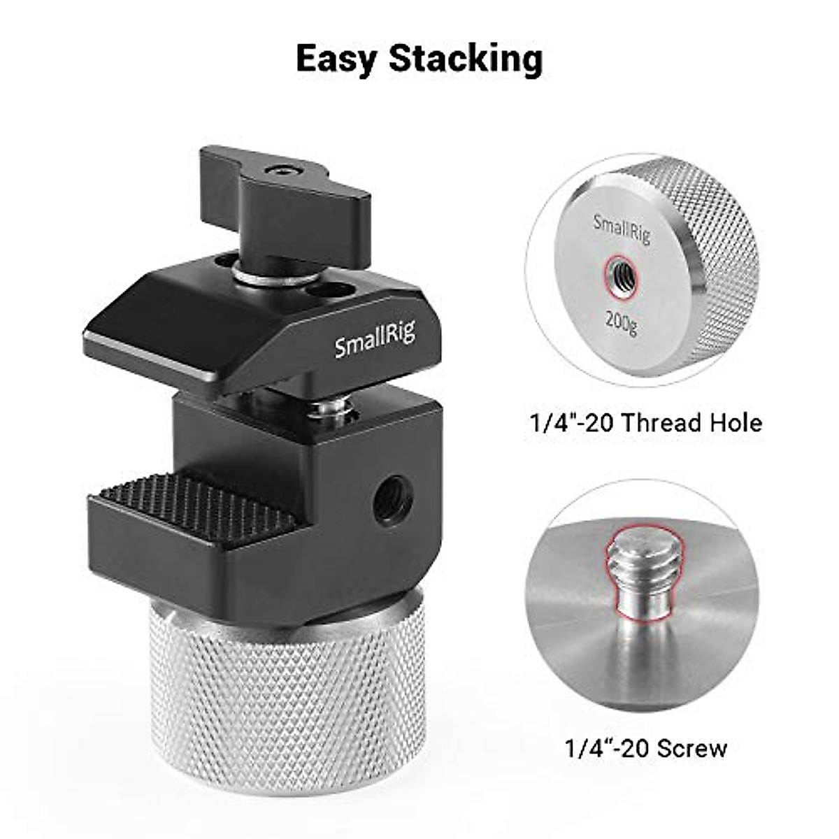 SMALLRIG Removable Counterweight 200g for DJI Ronin S / Ronin RS 2 / Ronin-SC / Ronin RSC 2 / RS 3/ RS 3 Pro and Zhiyun Gimbal Stabilizers – 2285