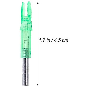 SGerste Lighted Archery LED Arrow Nocks Hunting Internal Arrow Nocks Nocks Tails Fit 6.2mm Arrow Shaft 6pcs