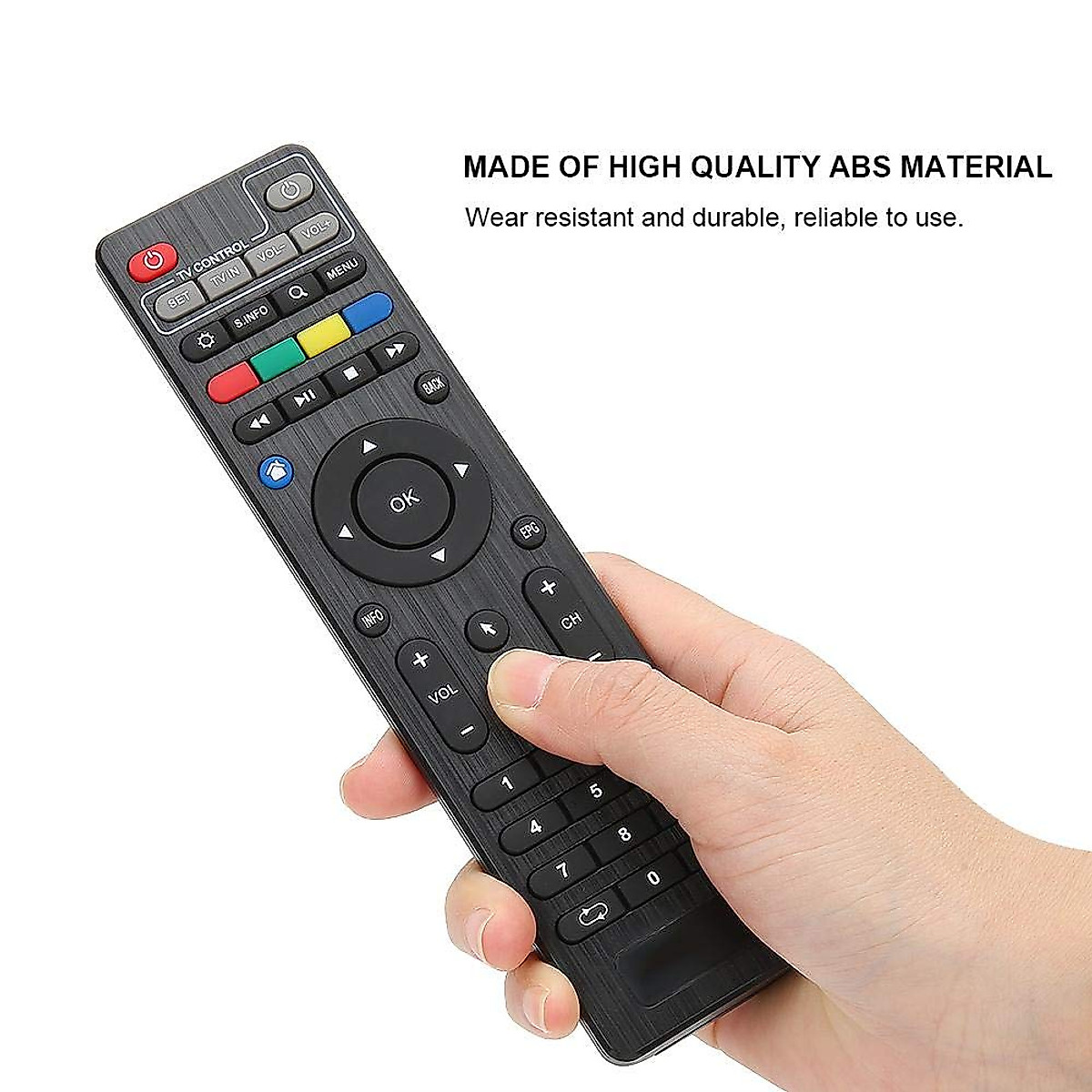 TV Set-top Box Remote Control Controller Replacement, for Tvip 410 Tvip 412 Tvip 415 Tvip 605 Tvip S300 Set Top Box, More Than 10m/33ft Remote Control Distance