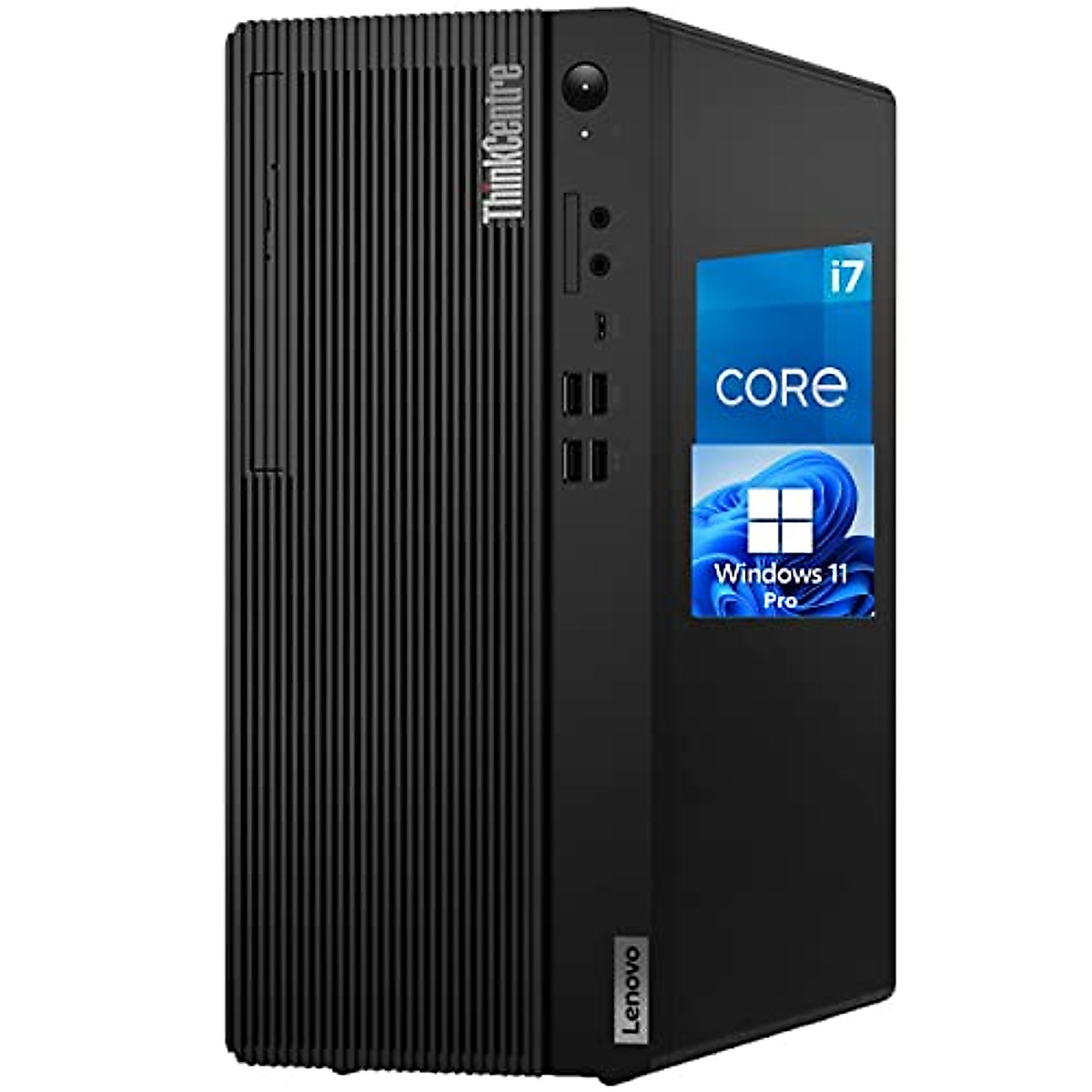 Lenovo ThinkCentre M70T Tower Desktop, Intel i7-10700 Upto 4.8 GHz, 32GB RAM, 2TB NVMe SSD, 4K UHD 630 Graphics, DVD-RW, DisplayPort, HDMI, AC Wi-Fi, Bluetooth – Windows 11 Pro, Black