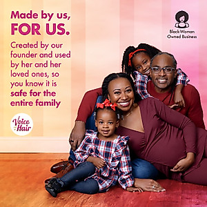 Voice of Hair Quench & Repair Conditioner: Moisture Restoration & pH Balance - Black Seed Oil, Aloe, Olive Oil - Ideal for Curly, Dry, Natural, Silk Press, Color Treated Hair - 8 Fl Oz