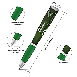 ANINKABOVE Zodiac Sign Ballpoint Pen (1 Pen, 3-Sided) Zodiac Pen Gift, Cool Pens Constellation Design, Zodiac Gifts Pretty Pens - Fancy Pens Great Astrology Gifts for Women and Men (Taurus Pen)