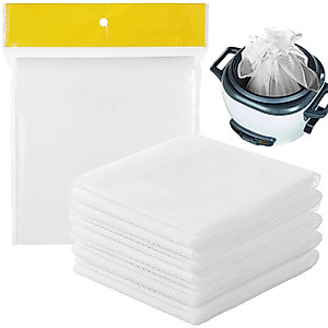 6 Pcs Rice Net, 43.3"×39.4" Sushi Rice Cooking Net, Non-Stick Fine Mesh Rice Cooker Napkins, Tetoron Rice Nets, Cooking Steam Cloths for Homes, Restaurants, Camping