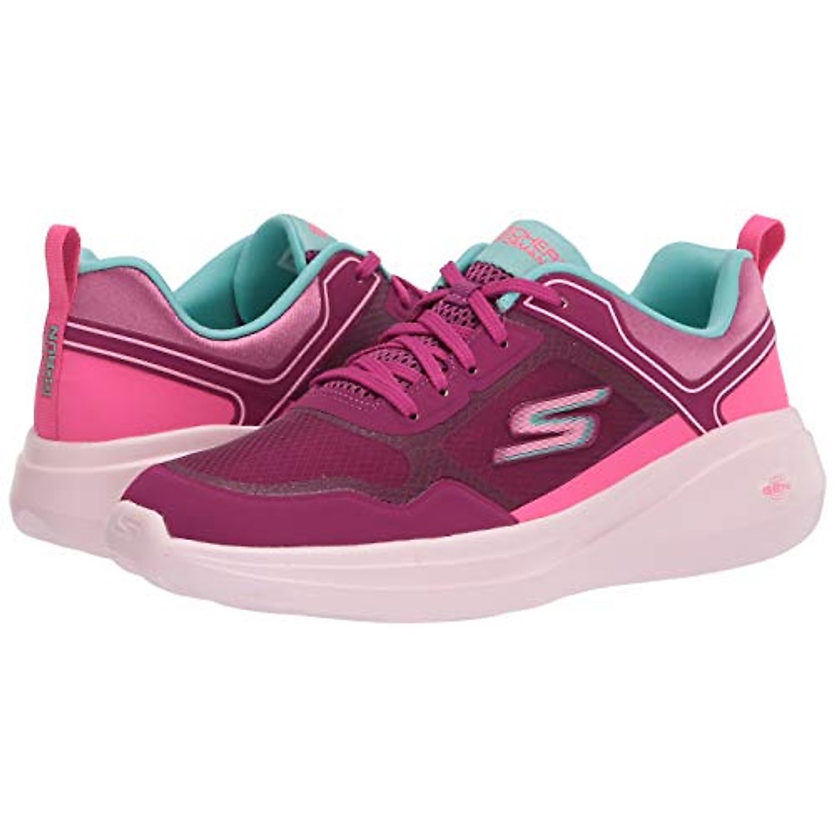 Skechers Women's Go Run Fast-Retro Insight Sneaker, Raspberry, 5.5