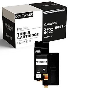 Do it Wiser Remanufactured Toner Cartridge Replacement for Xerox WorkCentre 6027 6025 Phaser 6022 6020 - 106R02759 (Black 2,000 Pages)