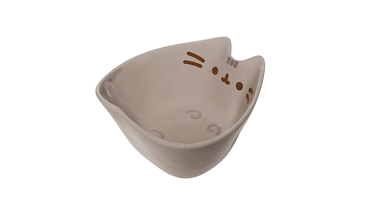 Cute Enesco Pusheen Cat Rice Bowl with Chopsticks